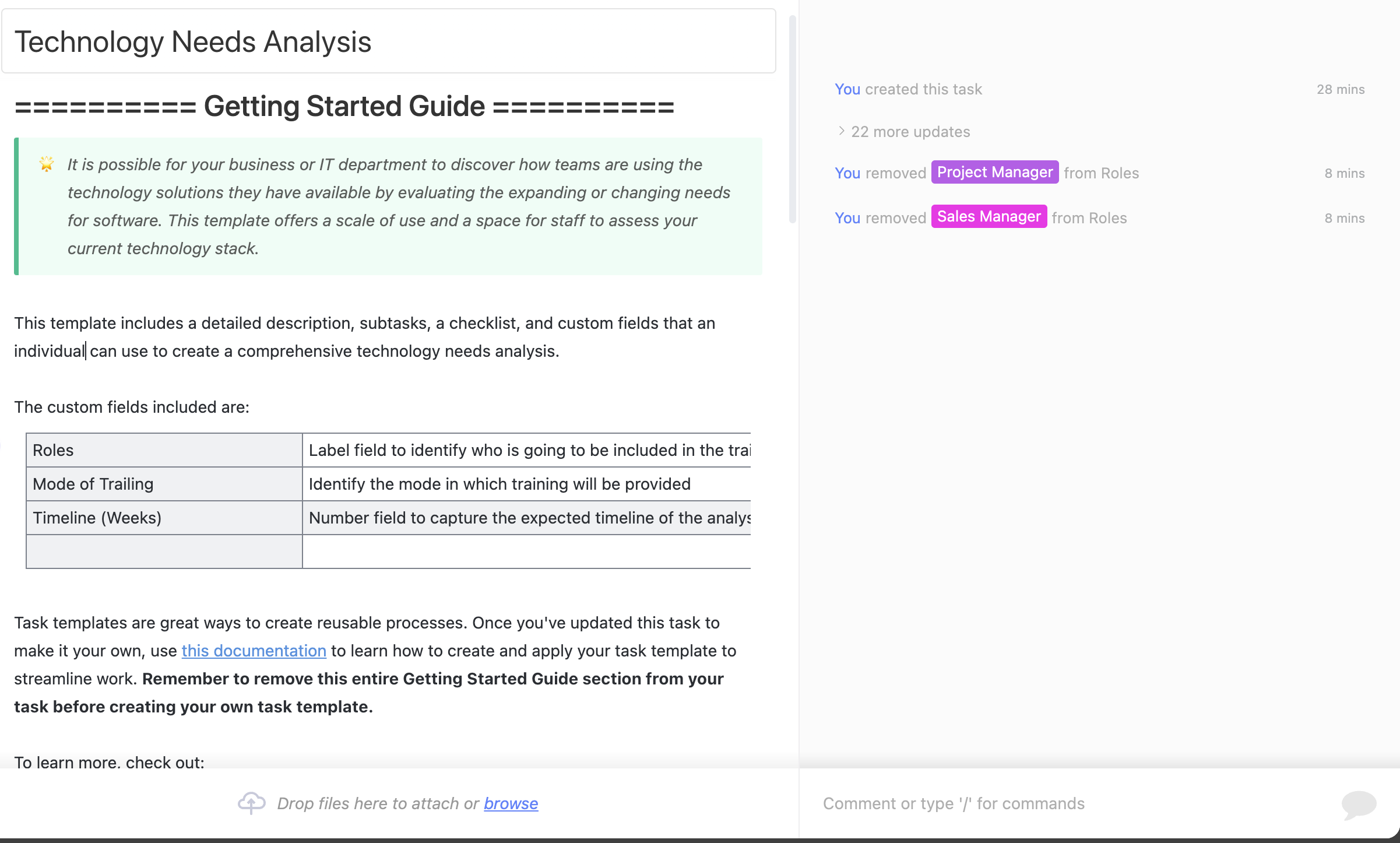 Technology Needs Analysis Template by ClickUp™ | Template by ClickUp™